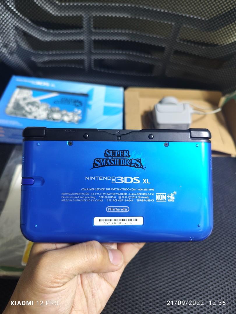 Nintendo 3DS xl smash bros limited edition blue good as new, Video ...