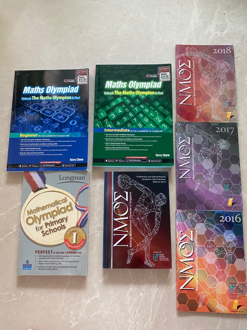 NUS High School and Assessment Books for Primary School Maths Olympiad, Hobbies & Toys, Books ...