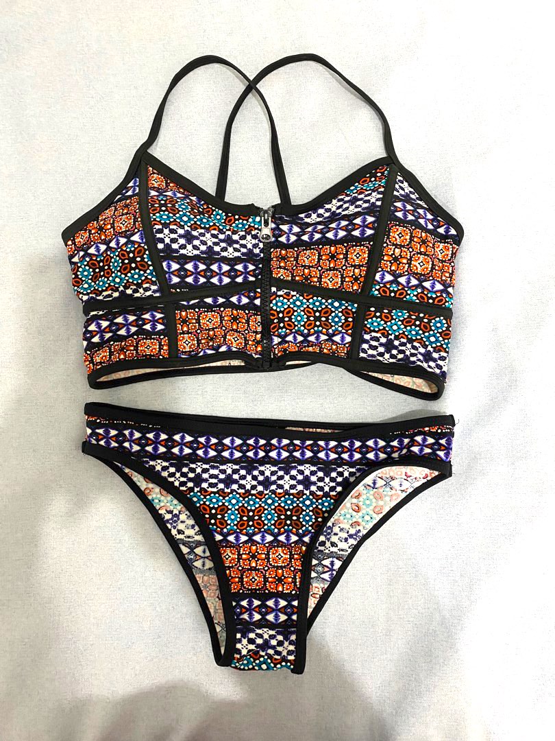 Ocean Pacific modest zip-up bikini, Women's Fashion, Swimwear, Bikinis ...