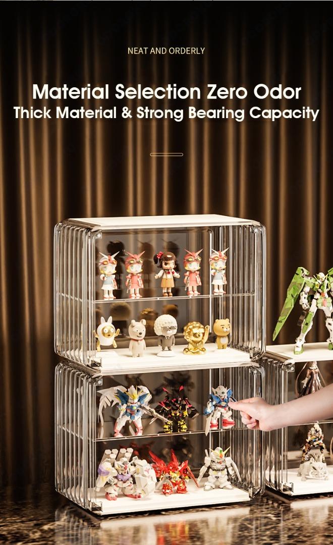 ODOROKU Popmart Stackable Display Case with Magnetic Door and Removable ...