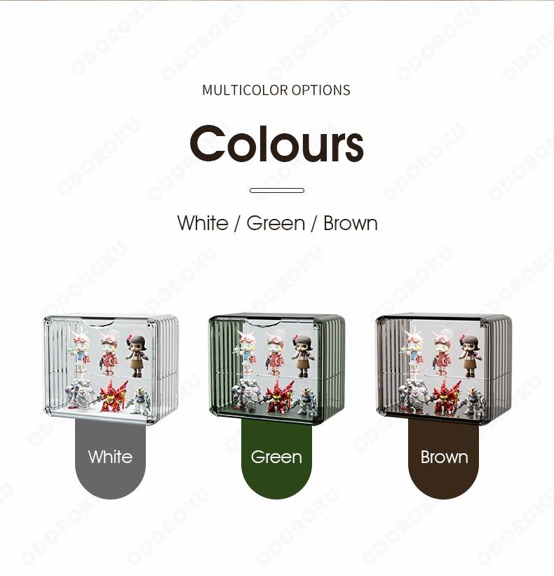 ODOROKU Popmart Stackable Display Case with Magnetic Door and Removable ...