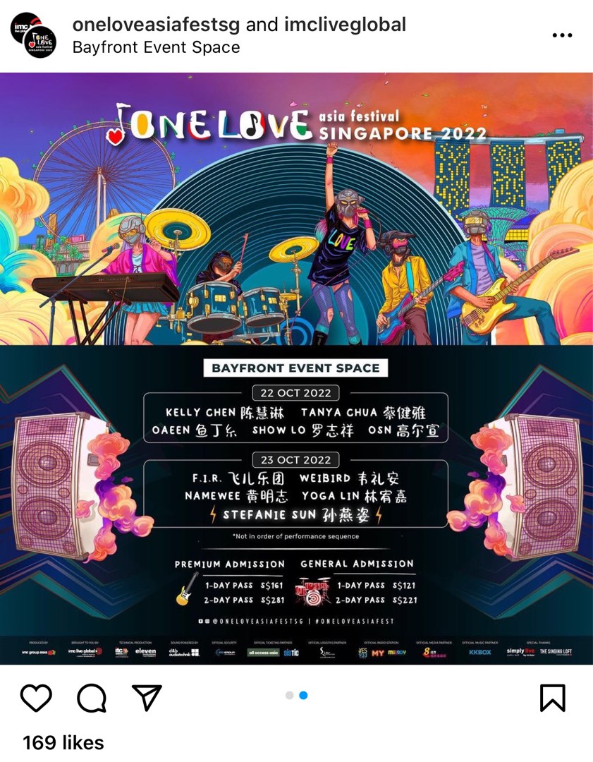 One Love Asia Festival Tickets (2 pax), Tickets & Vouchers, Event ...