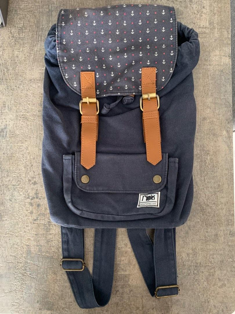 Original RIPPLES anchor design Backpack haversack bag from Australia ...