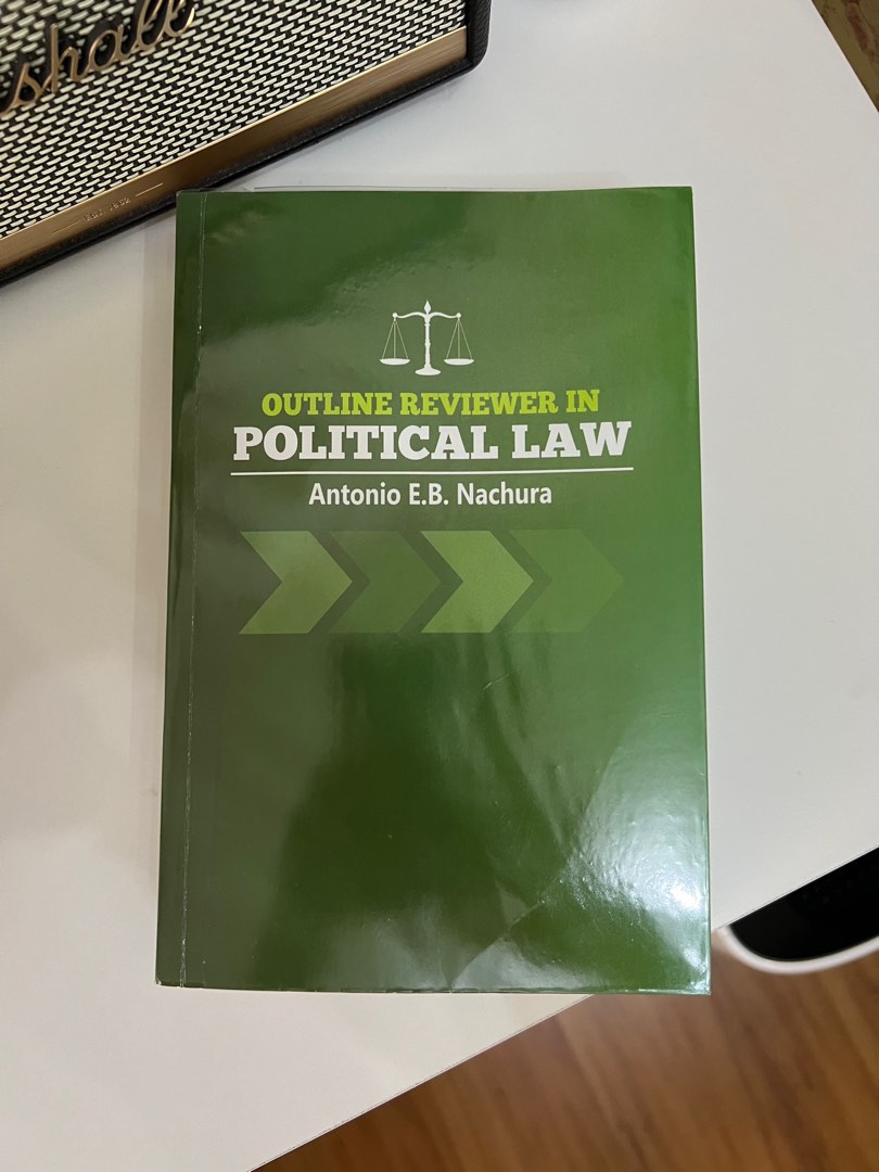 Outline Reviewer in Political Law by Nachura, Hobbies & Toys, Books ...
