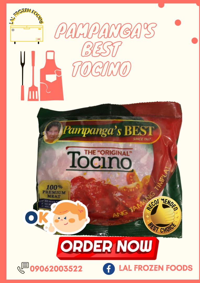Pampanga's Best Pork Tocino 220g./450g., Food & Drinks, Chilled ...