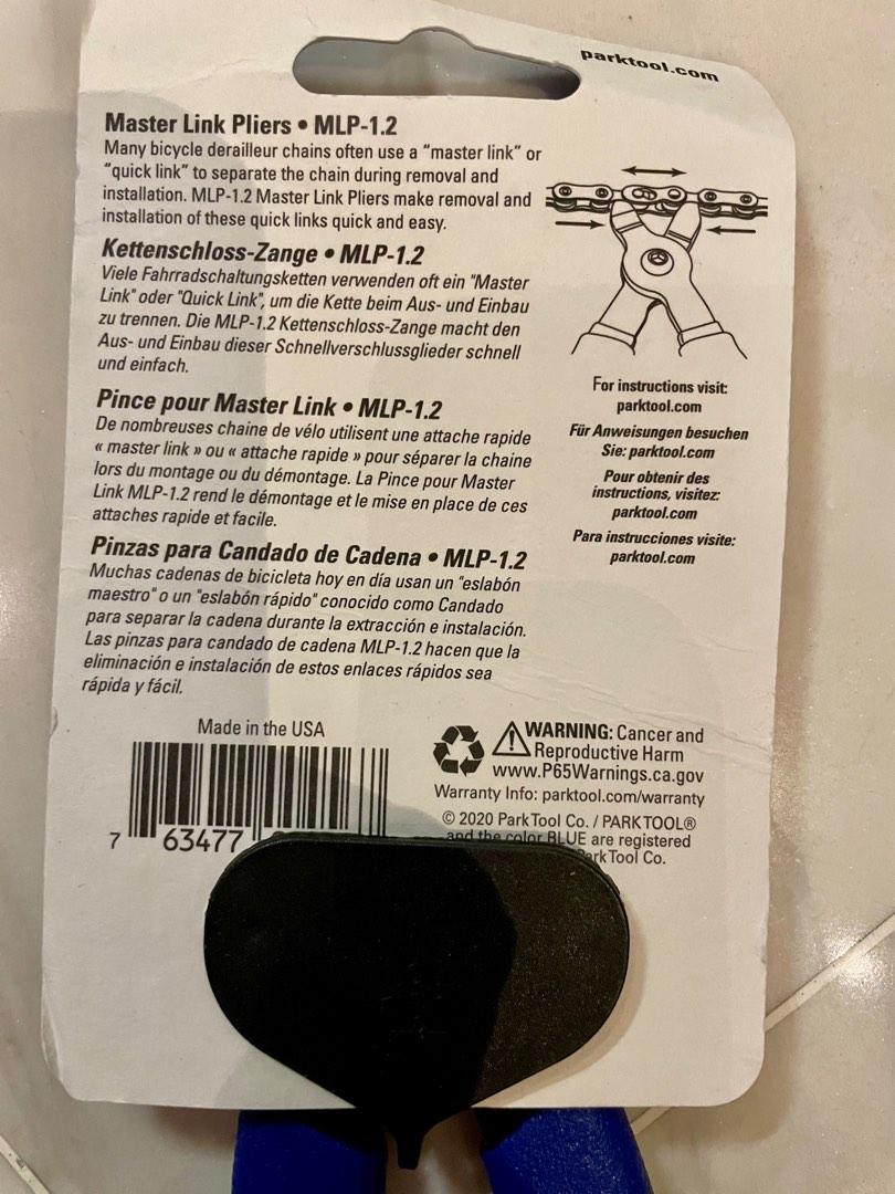 Park Tool chain link pliers MLP-1.2, Sports Equipment, Bicycles & Parts ...