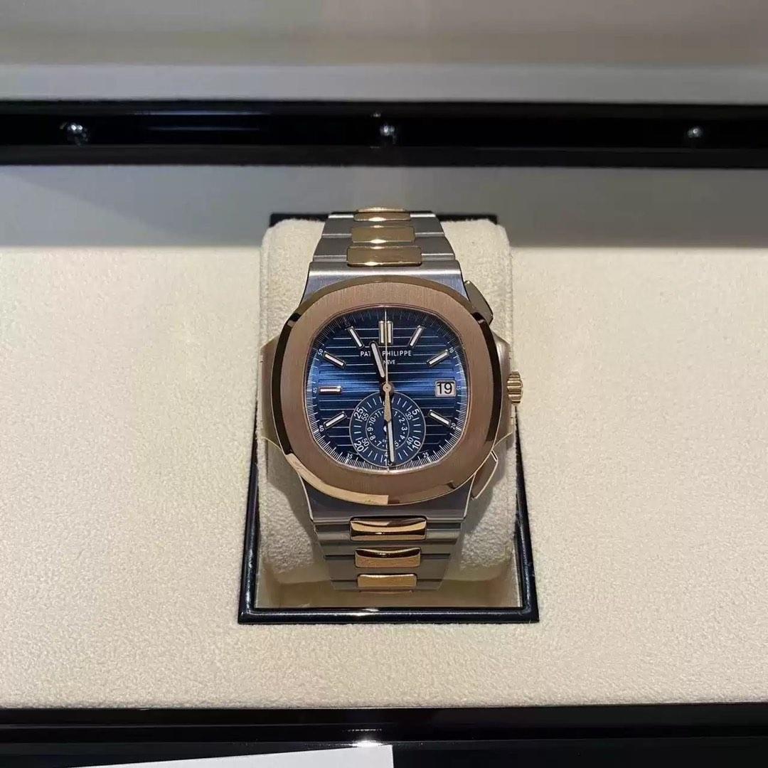 Patek Philippe Nautilus Chronograph Two Tone 5980/1AR, Luxury, Watches ...