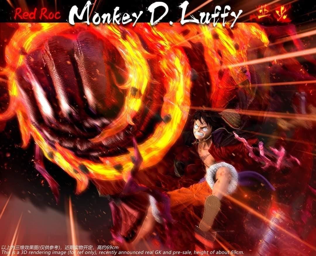 [PO] MONKEY D STUDIO One Piece Statue Red Roc Luffy, Hobbies & Toys ...