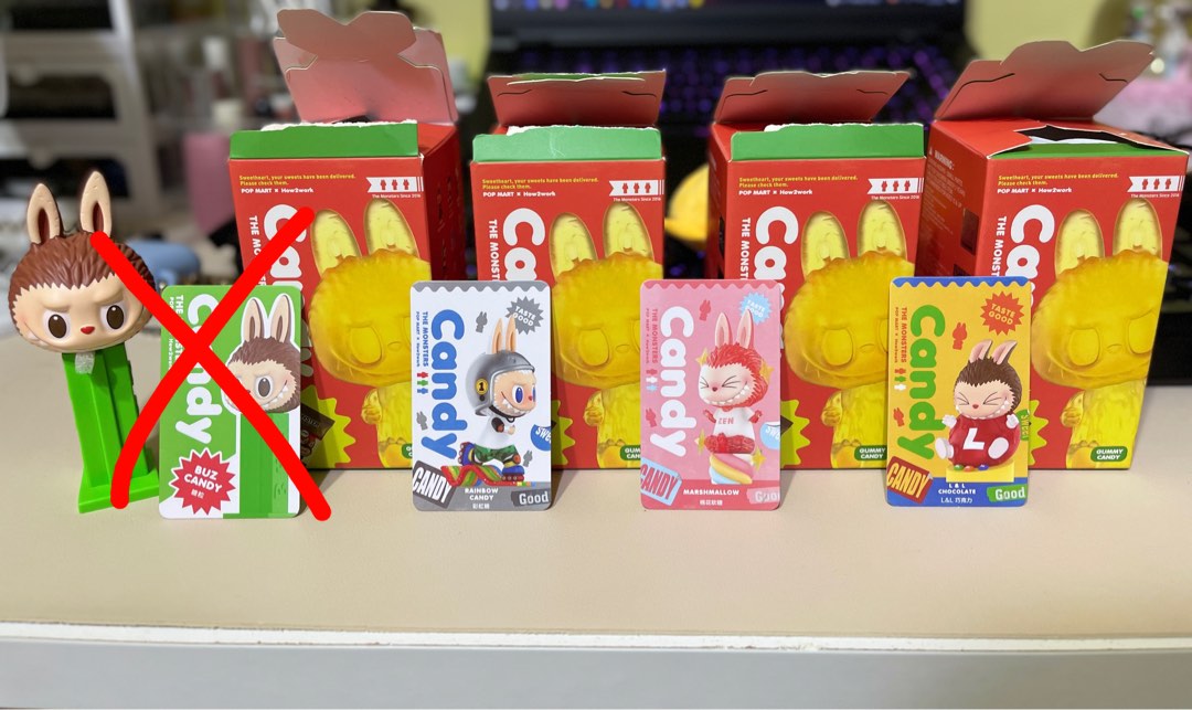 Pop mart Labubu Candy Secret Buzz candy, Hobbies & Toys, Toys & Games ...