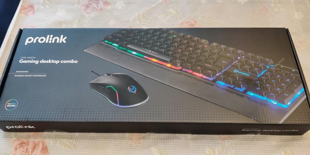 Prolink Gaming Keyboard & Mouse GMK-6001M, Computers & Tech, Parts ...