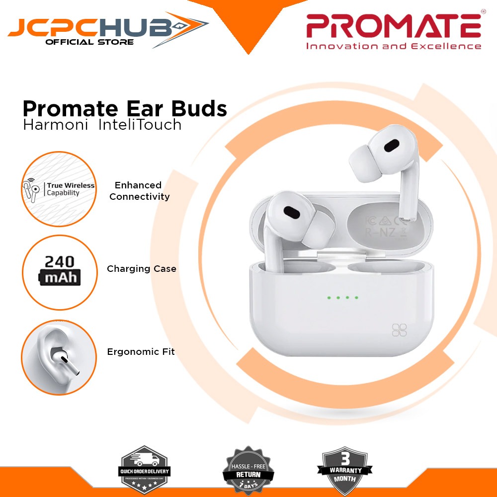 Promate Harmoni High Definition InteliTouch TWS Earphone, Audio ...