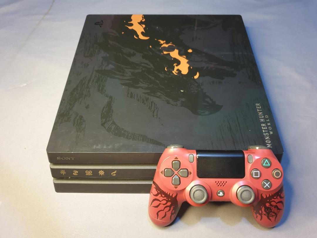 PS4 Pro - Limited "Monster Hunter World" Edition, Video Gaming, Video ...