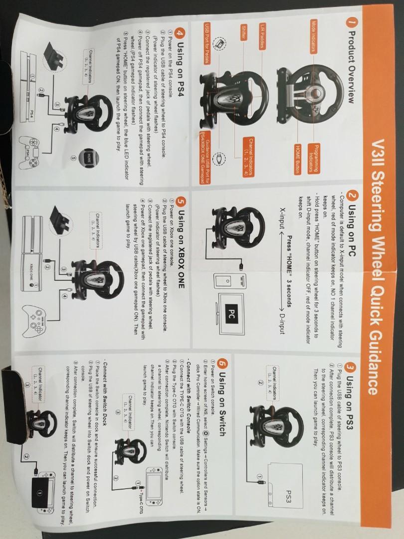 PXN V3 Pro Racing Wheel for PC PS4 Xbox, Hobbies & Toys, Toys & Games ...