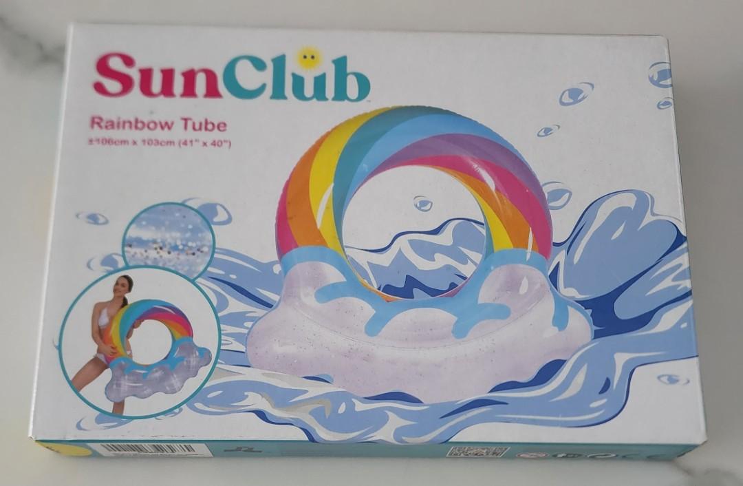 Rainbow Swimming Float, Hobbies & Toys, Toys & Games on Carousell