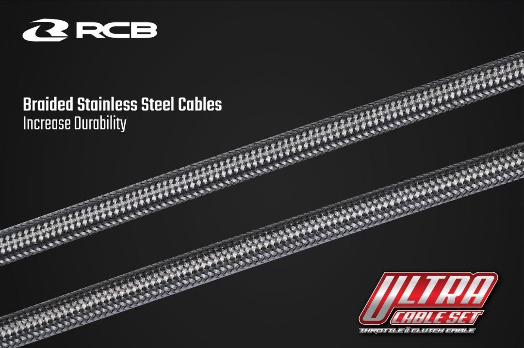 RCB Racing Boy SNIPER 150 ULTRA CABLE SET Throttle & Clutch Cable MX ...