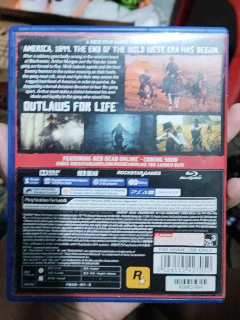 Red dead redemption 2 (RDR2), Video Gaming, Video Games, PlayStation on ...