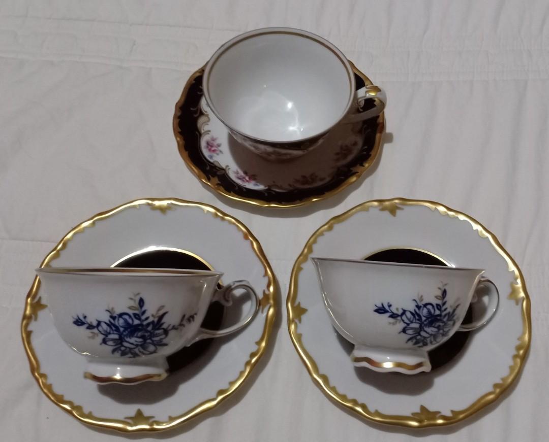 Reichenbach Germany cobalt kobalt cup saucer set, Furniture & Home ...