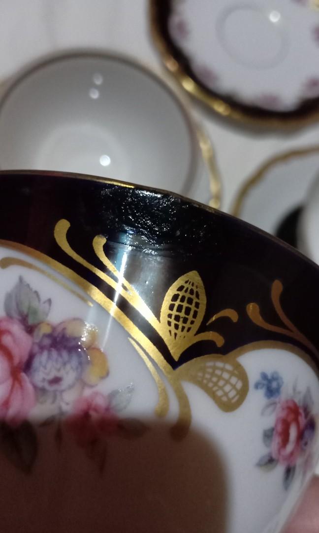 Reichenbach Germany cobalt kobalt cup saucer set, Furniture & Home ...