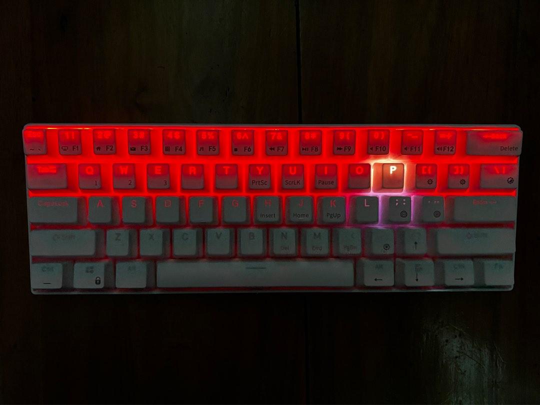 Royal Kludge RK61 (RGB) Red Switches (Hotswappable), Computers & Tech ...