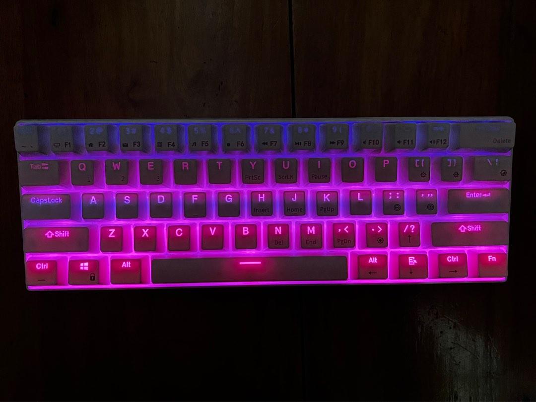 Royal Kludge RK61 (RGB) Red Switches (Hotswappable), Computers & Tech ...