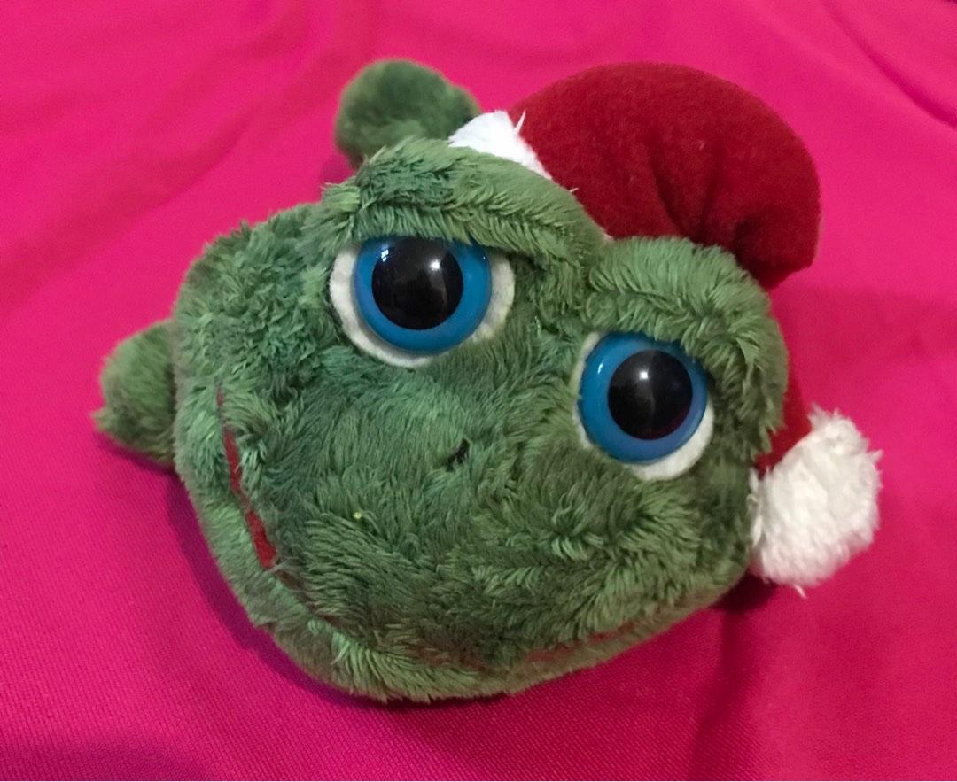 Russ Lil Peepers Frog Christmas Santa Hat Stuffed Toy Plushie, Hobbies ...
