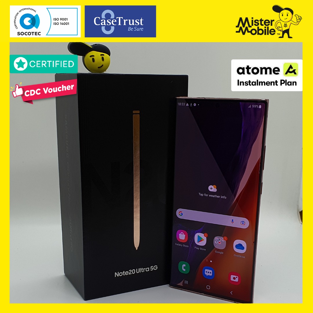 Samsung Galaxy Note 20 Ultra 5G 256 256GB Mystic Bronze Local Used ...