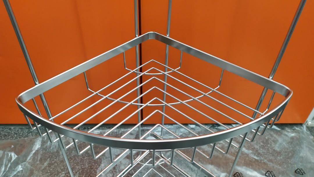 Sim Siang Choon SIMS 3-Tier 18-8 Stainless Steel 3-Tier Corner Rack ...