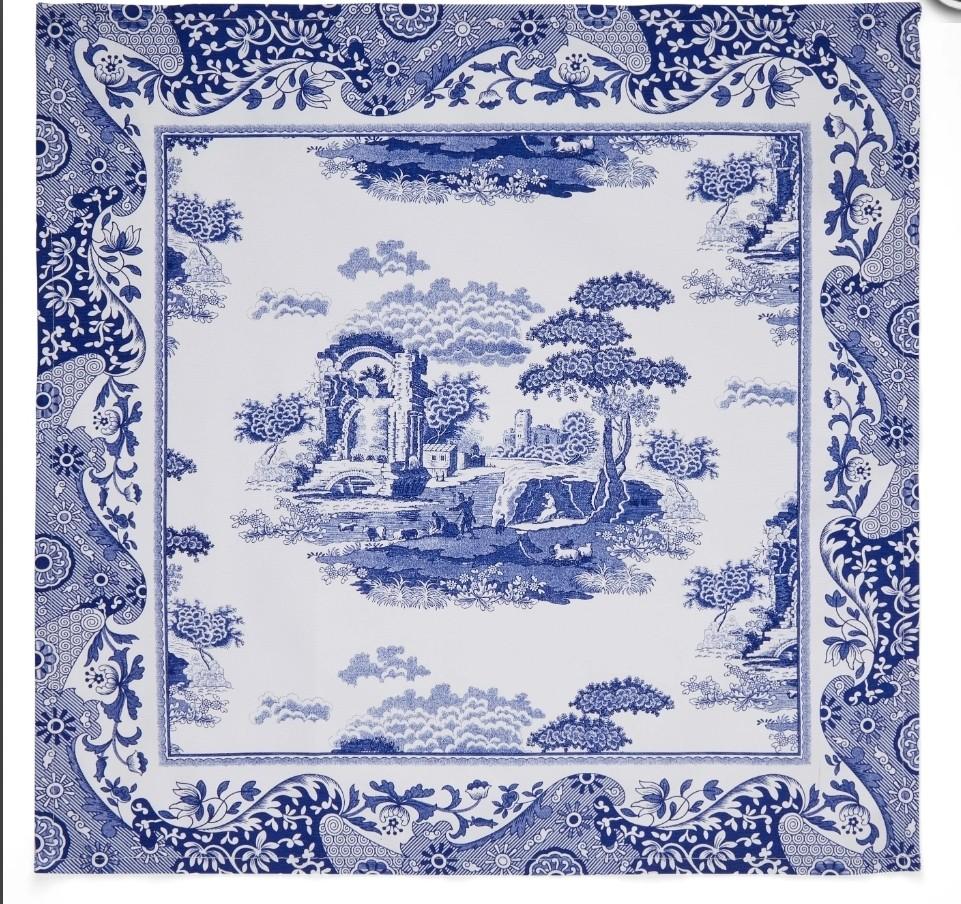 Spode Blue Italian Cotton Napkin Pack of 4, Furniture & Home Living ...