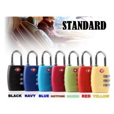 Standard TSA Lock / 3 Digit Combination Cable Padlock/For Travel ...