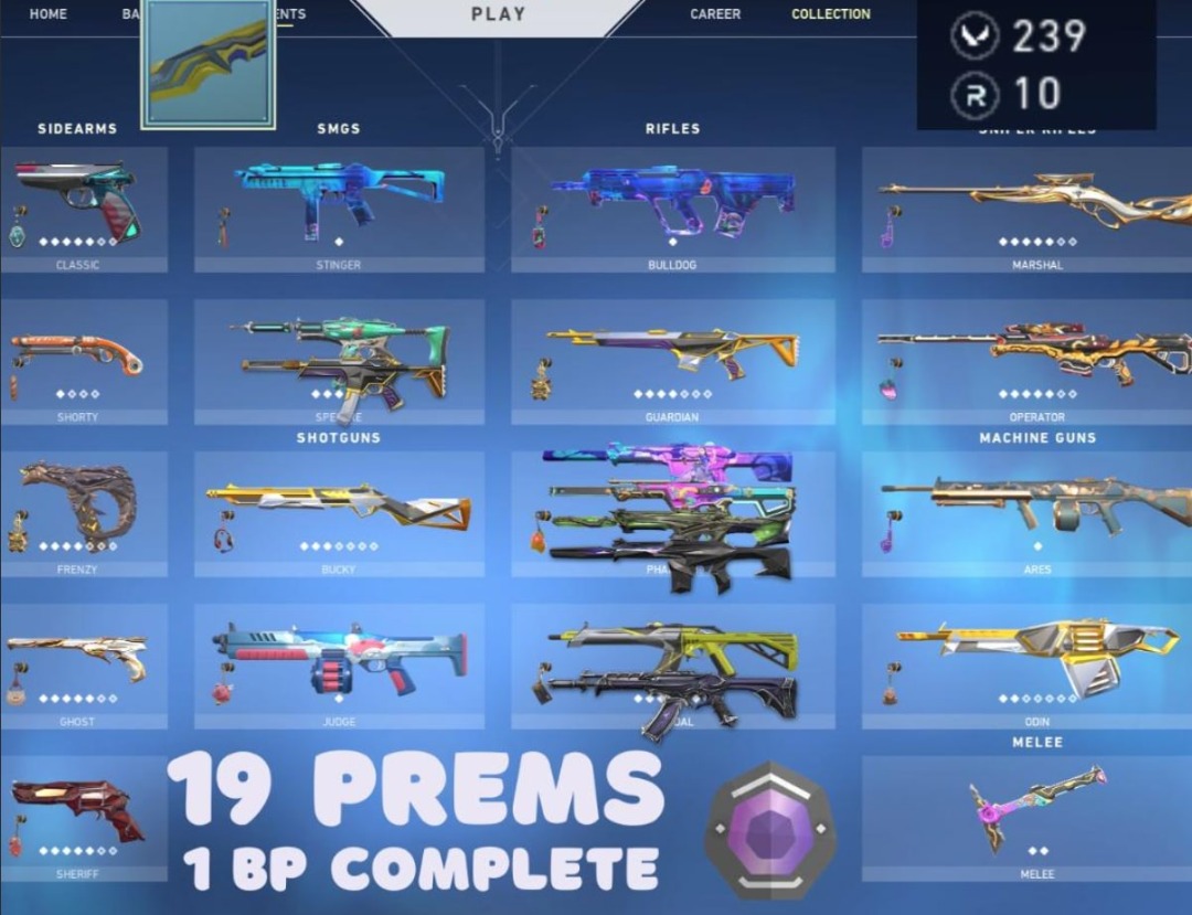 19 PREMIUM SKINS CHEAP VALORANT ACCOUNT WTS, Video Gaming, Gaming ...