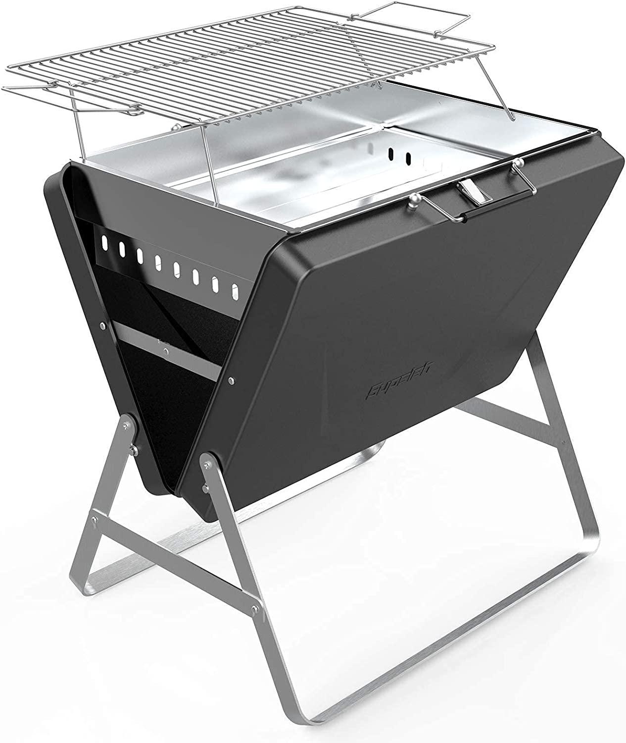 Supsiah BBQ Charcoal Grill with Portable Suitcase, Charcoal Grill with ...