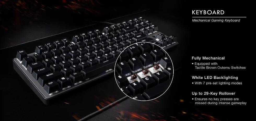 Tecware Ignite 3 in 1 Gaming Starter Set ! Mechanical Switch Gaming ...