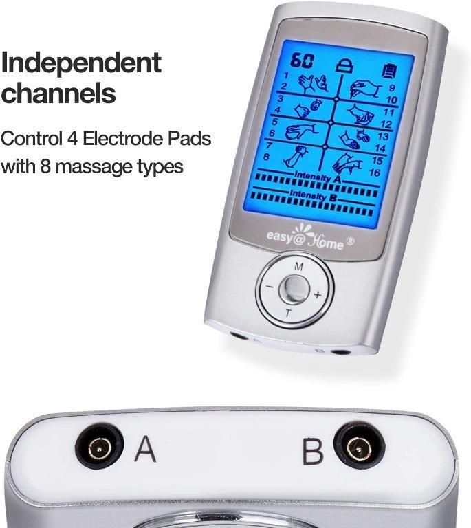TENS Machine for Pain Relief - Easy@Home Dual Channel TENS Unit ...