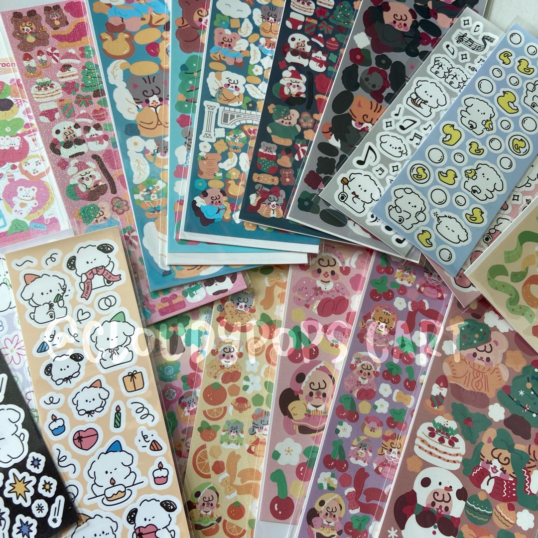 top loader kpop ribbon animals bears stickers bts itzy blackpink twice ...