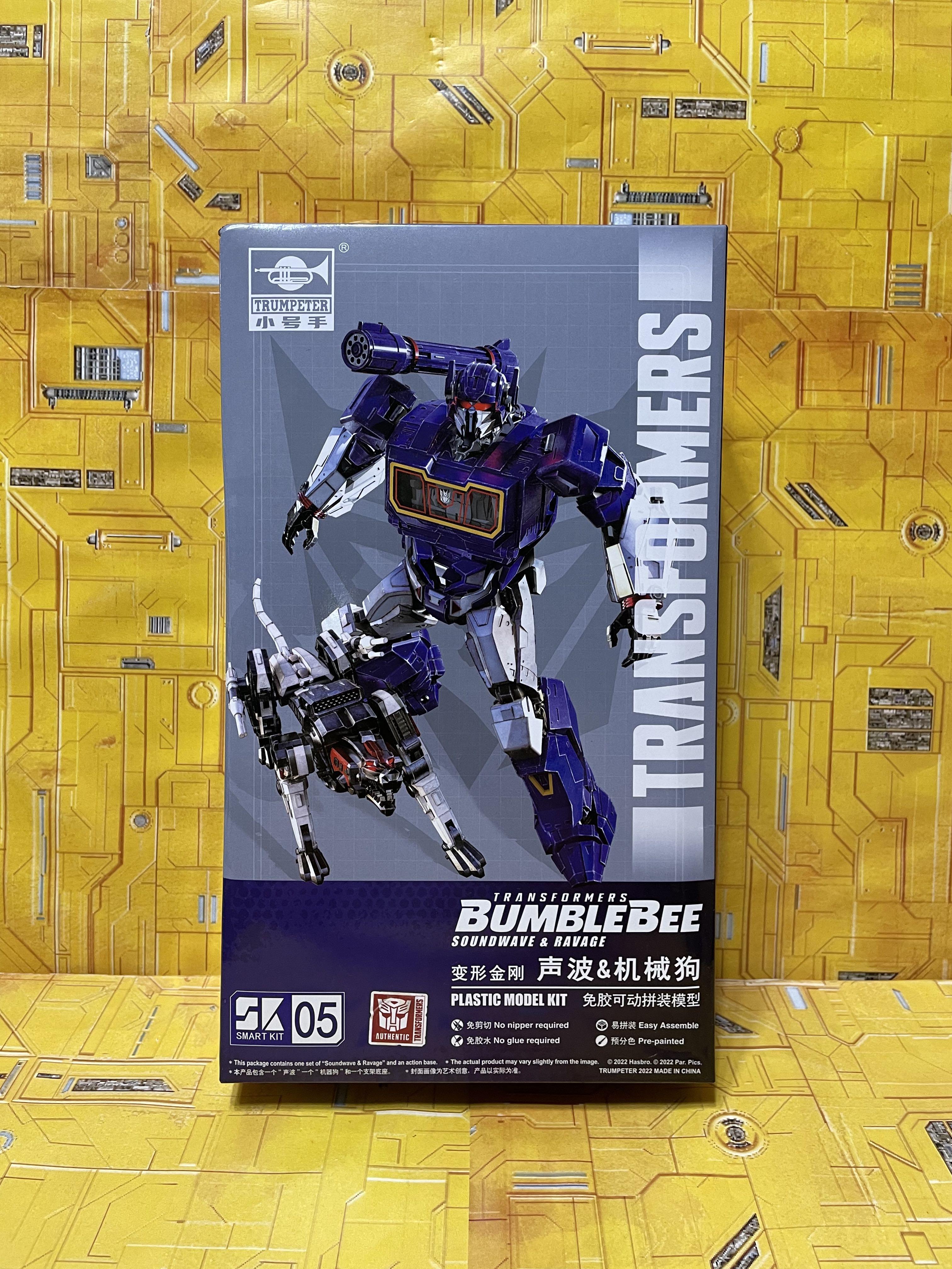 Transformers Trumpeter - SK-05 SK05 Bumblebee Movie Soundwave & Ravage Model Kit (MISB) plus One ...