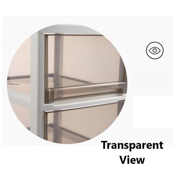 Transparent Clear Large plastic drawers clothes toys tibits snacks ...