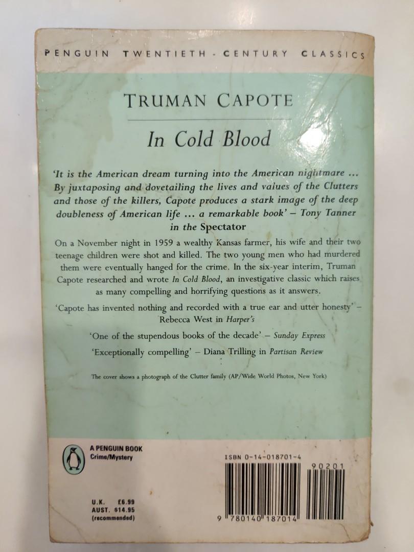 Truman Capote In Cold Blood, Hobbies & Toys, Books & Magazines, Fiction ...