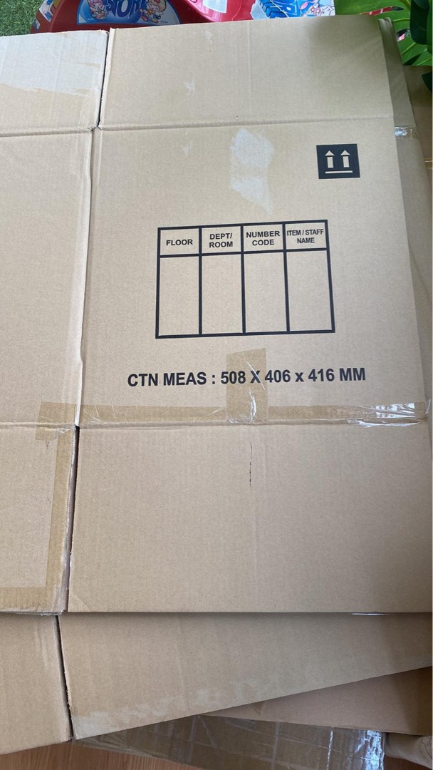 Used carton boxes for moving in-out, Furniture & Home Living, Home ...