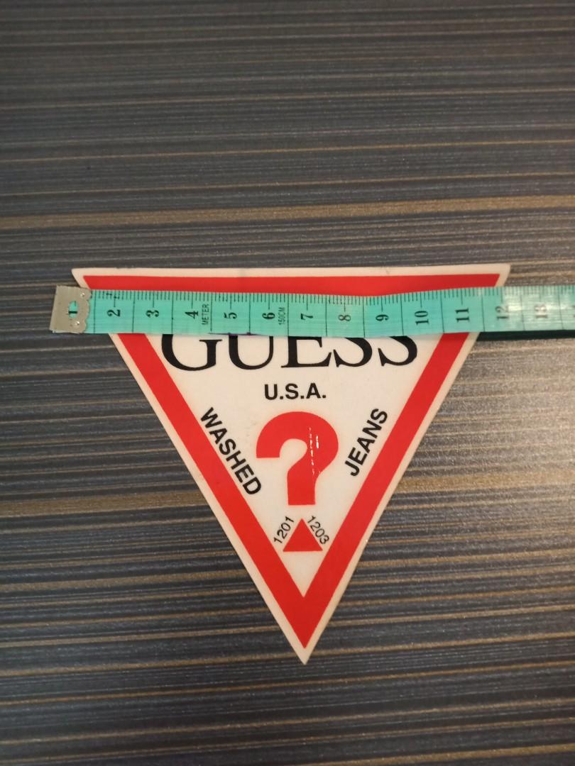 Vintage Big Guess sticker, Hobbies & Toys, Memorabilia & Collectibles ...