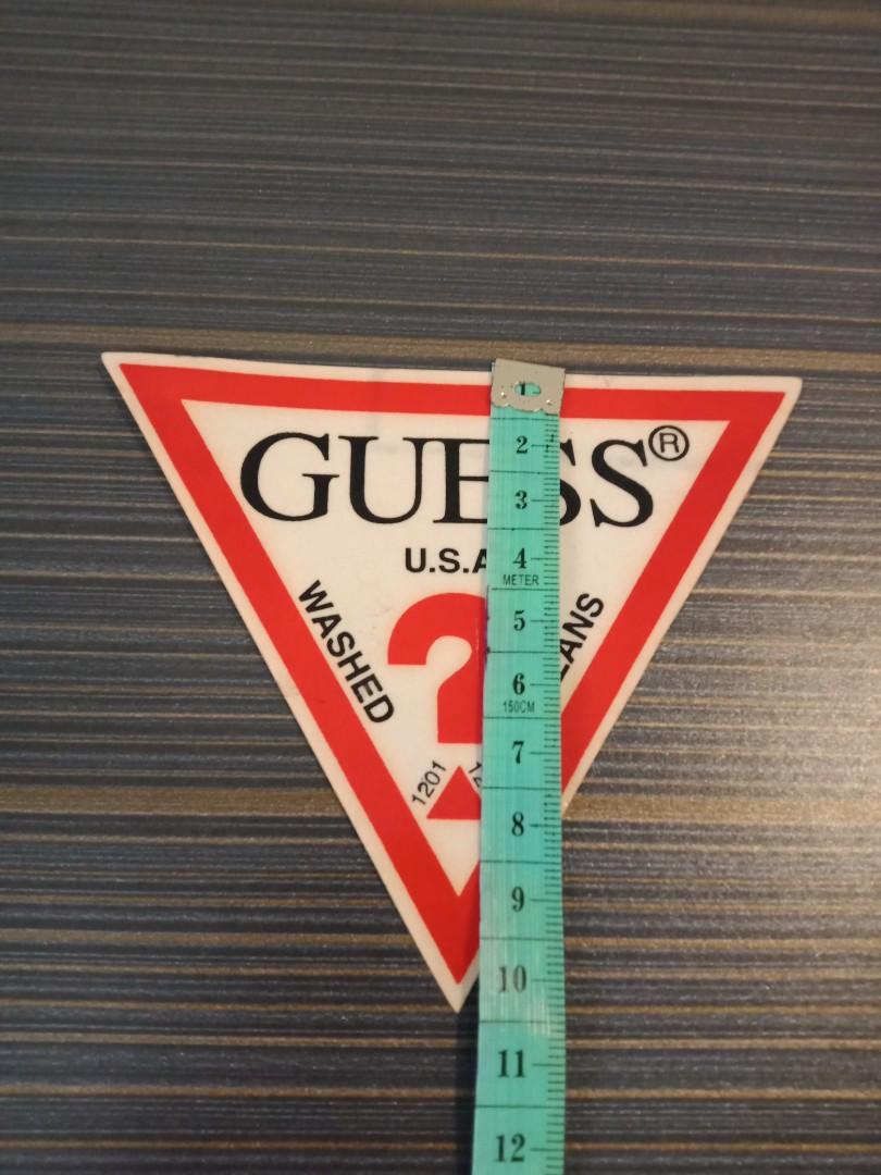 Vintage Big Guess sticker, Hobbies & Toys, Memorabilia & Collectibles ...