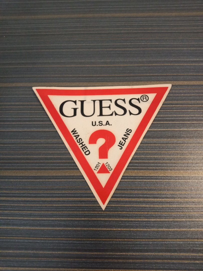 Vintage Big Guess sticker, Hobbies & Toys, Memorabilia & Collectibles ...