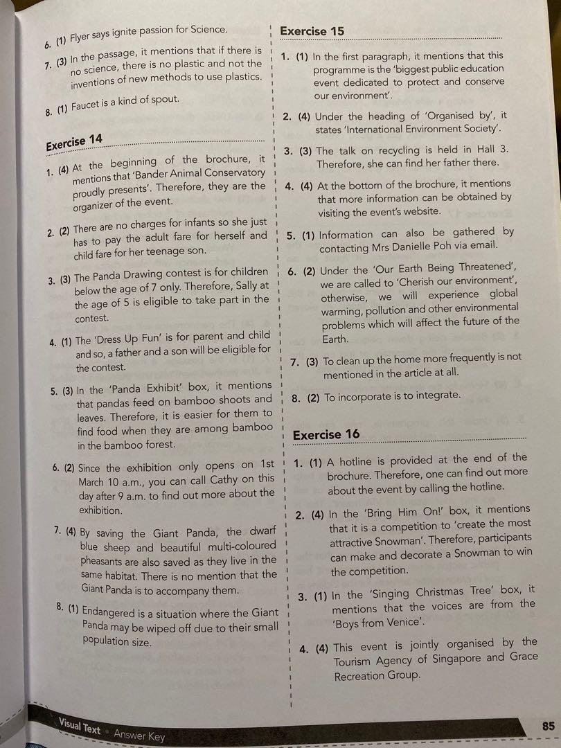 Visual text comprehension grade 6, 興趣及遊戲, 書本 & 文具, 教科書 - Carousell