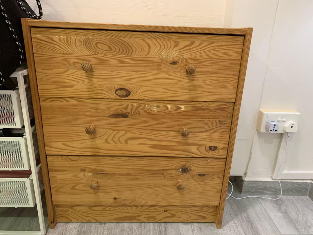 IKEA RAST Wooden Drawer, Cabinet, Furniture & Home Living, Furniture ...