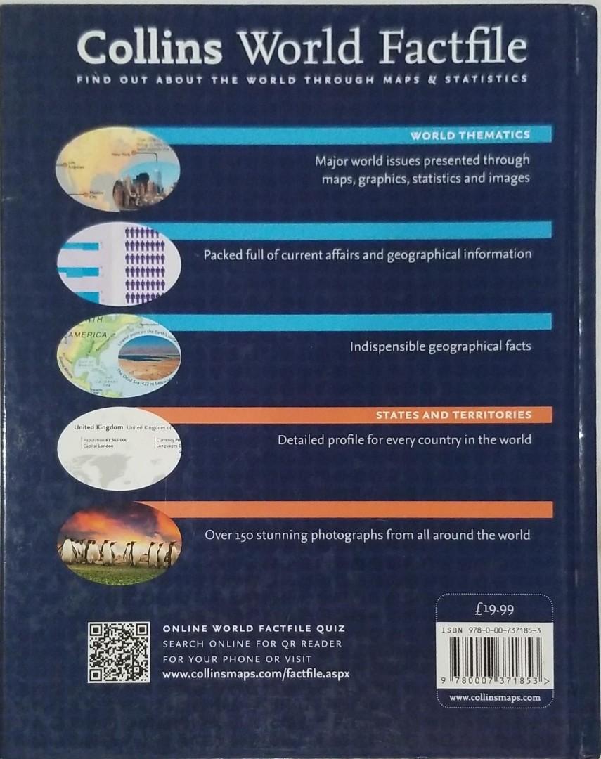 WORLD FACTFILE (COLLINS), Hobbies & Toys, Books & Magazines, Travel ...