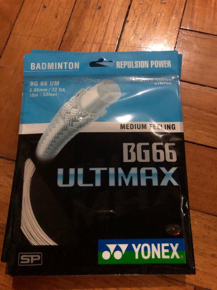 Yonex badminton string bg 66 ultimax, Sports Equipment, Other Sports ...