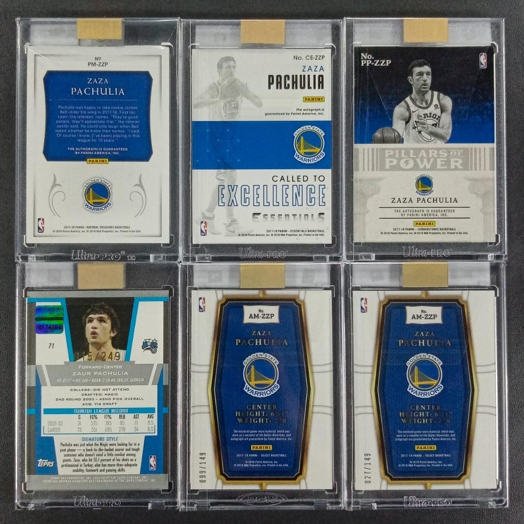 Zaza Pachulia Authograph NBA Cards with Free Magnetic Case, Hobbies ...