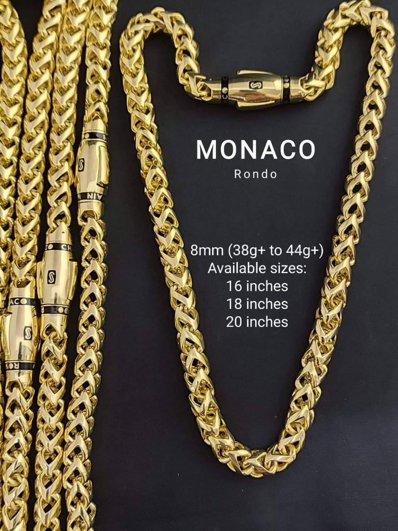 18k MONACO RONDO GOLD NECKLACE, Women's Fashion, Jewelry & Organizers, Necklaces on Carousell