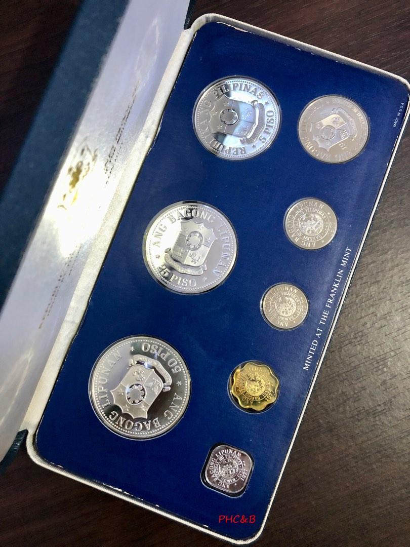 1977 Proof Set Coinage of Philippine with Box & Certificate of ...