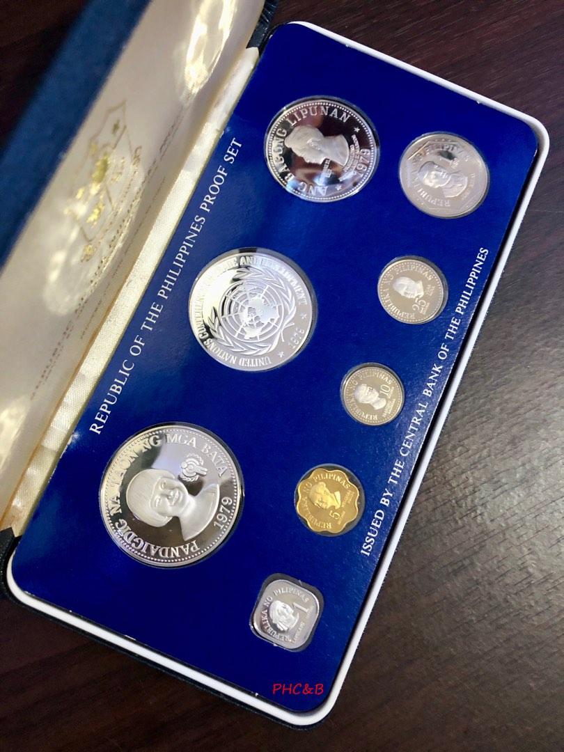 1979 Proof Set Coinage of Philippine with Box & Certificate of Authenticity, Hobbies & Toys ...
