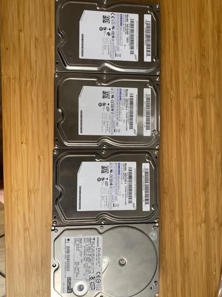 4 SATA HDD drives 1tb, 750gb, 750gb and 500gb, Computers & Tech, Parts ...